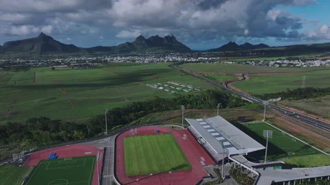 Sports Complex And Stadiums In Mauritius | Stock Video | Pond5