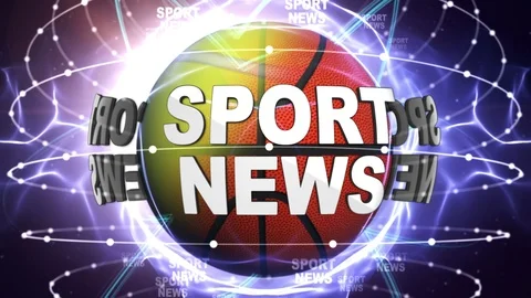 SPORTS NEWS Text Animation Around Sport ... | Stock Video | Pond5