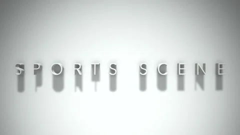 sports scene 3D title animation white t... | Stock Video | Pond5