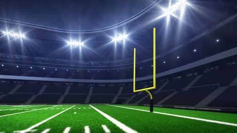 Generic Football Field At Night