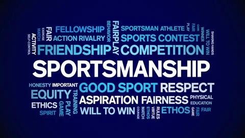 Sportsmanship animated word cloud,animat... | Stock Video | Pond5