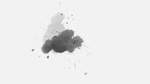 Ink Spread White Background Stock Video Footage | Royalty Free Ink ...