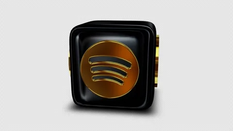 Spotify Logo Icon Cube, Alpha Channel, L... | Stock Video | Pond5