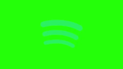 Spotify logo picture on a green backgrou... | Stock Video | Pond5