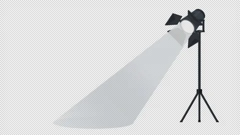 Spotlight with bright light, animation. ... | Stock Video | Pond5