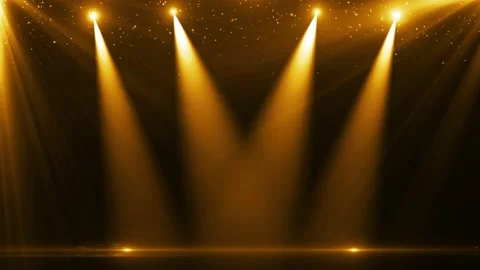 The spotlight illuminates the stage back... | Stock Video | Pond5