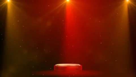 spotlight on podium stage green screen b... | Stock Video | Pond5