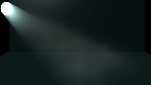 Spotlight shines on the stage with haze ... | Stock Video | Pond5