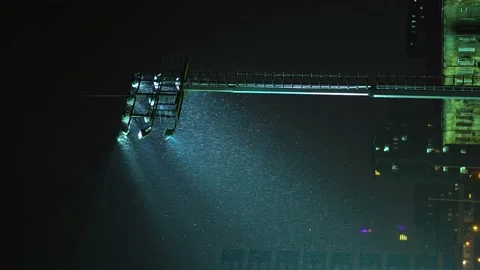 Prison Tower Night Stock Footage ~ Royalty Free Stock Videos | Pond5