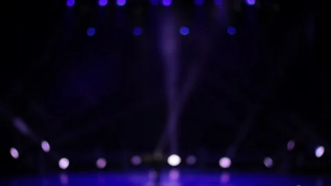 Spotlights in the concert hall and scree... | Stock Video | Pond5