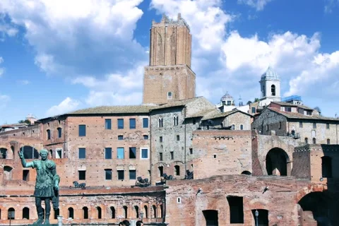 S.P.Q.R. IMP. CAESARI NERVAE Augustus an... | Stock Video | Pond5