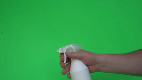 Spray Bottle on Green Screen Chroma Key ... | Stock Video | Pond5