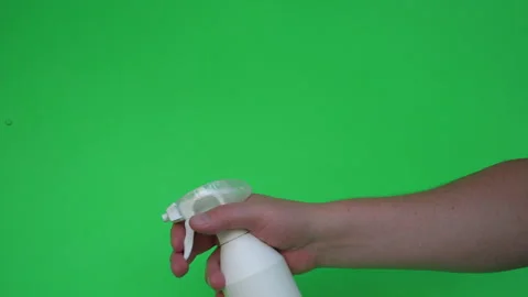 Spray Bottle on Green Screen Chroma Key ... | Stock Video | Pond5
