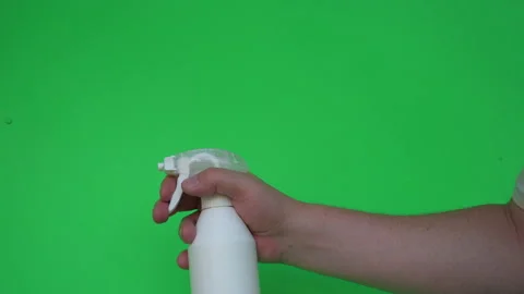 Spray Bottle on Green Screen Chroma Key ... | Stock Video | Pond5
