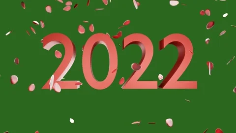 Spring 2022 green screen animation Ros... | Stock Video | Pond5