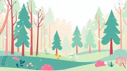 Cartoon Spring Scene Stock Videos – Royalty-Free HD & 4K Videos