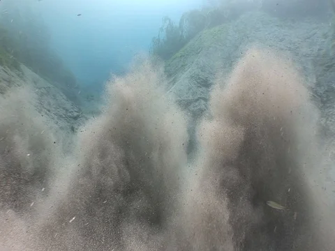 spring underwater fresh water water sour... | Stock Video | Pond5