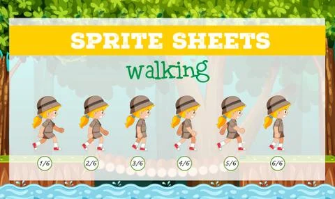 Sprite Sheet Walking