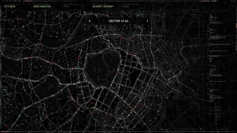 Spy digital network monitoring the cars ... | Stock Video | Pond5