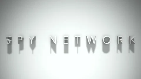 spy network 3D title animation with shad... | Stock Video | Pond5