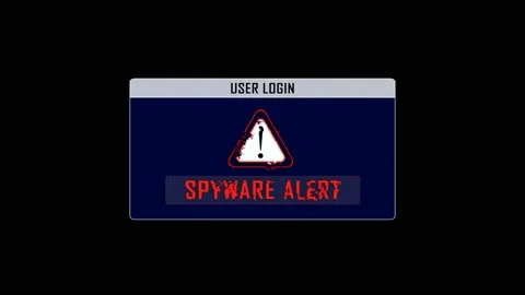 SPYWARE ALERT with Alpha Matte, Animatio... | Stock Video | Pond5