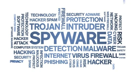 Spyware animated word cloud,animation ta... | Stock Video | Pond5