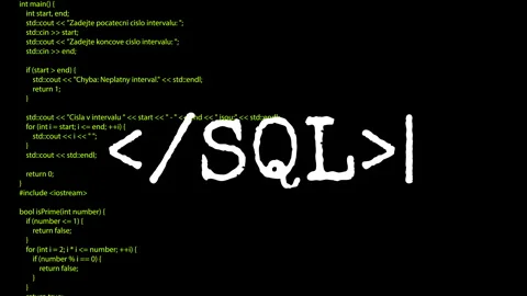 sql text and code running down a compute... | Stock Video | Pond5