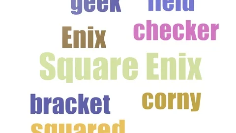 Square Enix Word Cloud Animated On White... | Stock Video | Pond5