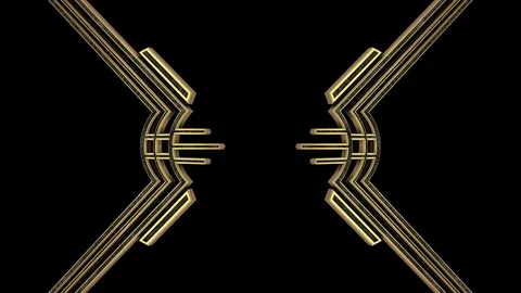 Square Frame Art Deco animation - detail... | Stock Video | Pond5