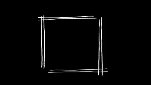 Square frame, Hand drawn animated frame,... | Stock Video | Pond5