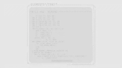 Square HUD Interface window with coding ... | Stock Video | Pond5