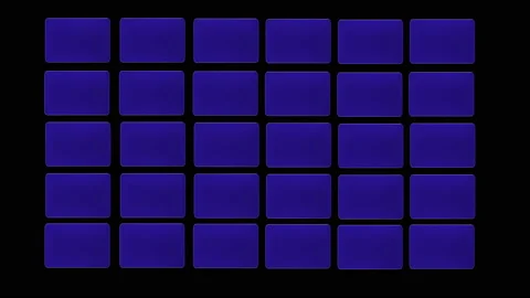 Square Neon Buttons - Light Flares - LED... | Stock Video | Pond5