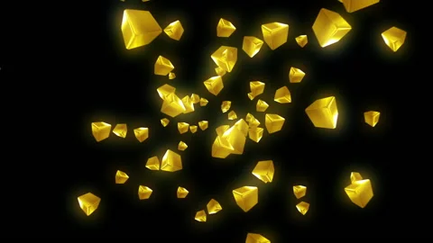 square polygon explode light particle an... | Stock Video | Pond5