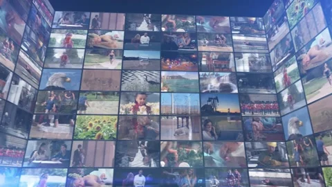 Square Room Video Wall Intro Pack ~ After Effects #201386621