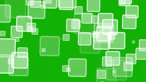 Square shapes moving on a green screen b... | Stock Video | Pond5