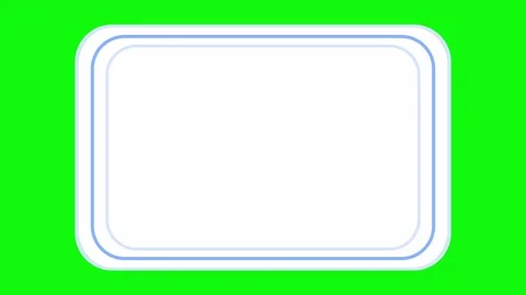square text box pop up animation on gree... | Stock Video | Pond5