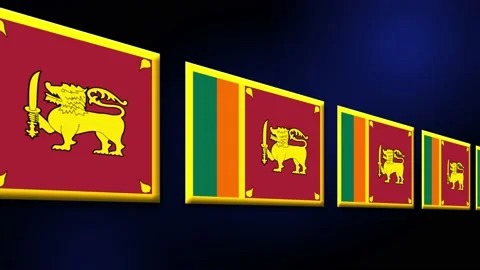 Sri Lanka Flag Animated Background 3d An... | Stock Video | Pond5