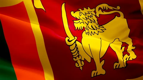 Sri Lanka flag Motion Loop video waving ... | Stock Video | Pond5