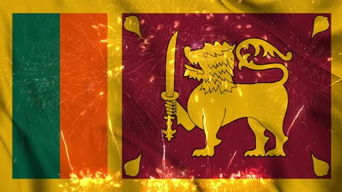 Sri Lanka flag seamless animation with f... | Stock Video | Pond5