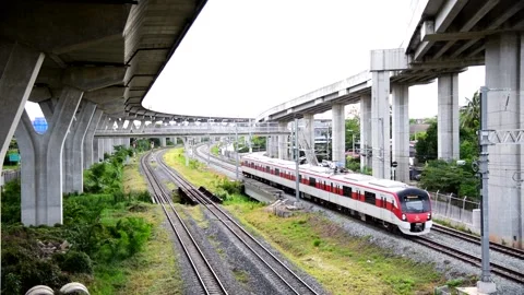 SRT Red Lines - The Red Line Mass Transi... | Stock Video | Pond5