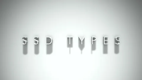 ssd types 3D title animation with shadow... | Stock Video | Pond5