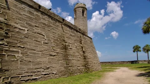 St. Augustine Fort, Castillo De San Marc... | Stock Video | Pond5
