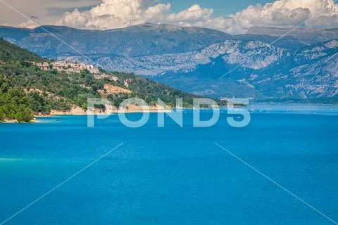 St Croix Lake, Les Gorges du Verdon, Provence, France Stock Photo #70596095