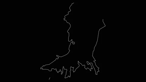 St George Grenada parish map outline ani... | Stock Video | Pond5