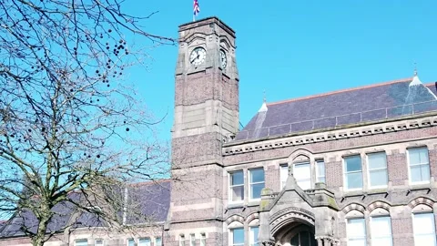 St Helens Merseyside town hall building ... | Stock Video | Pond5