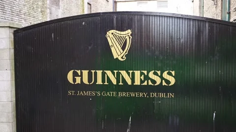 St James Gate. Guinness brewery gate in ... | Stock Video | Pond5