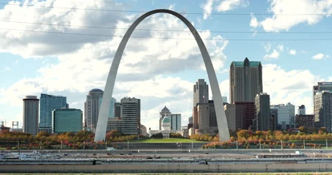St. Louis Missouri downtown city skyline... | Stock Video | Pond5