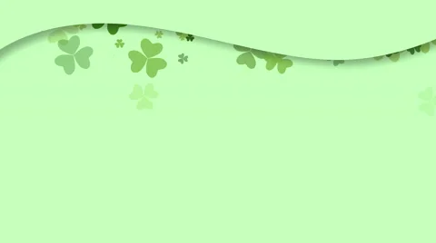 St. Patrick's clover animated background | Stock Video | Pond5
