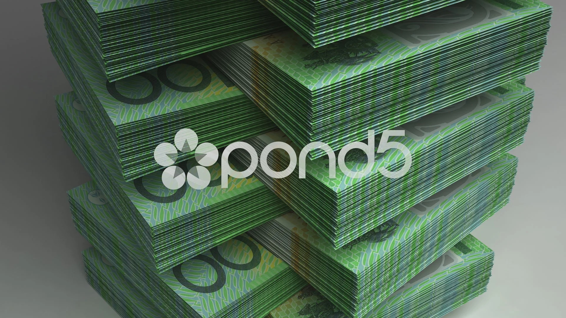 Pile Of Australian Dollar Notes