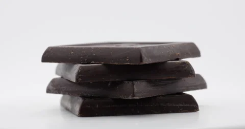 Stack of Bars of Chocolate Candy Rotatin... | Stock Video | Pond5